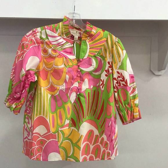 Flora Bea Nyc | Tops | New Flora Bea Edith Top In Tropicana | Poshmark